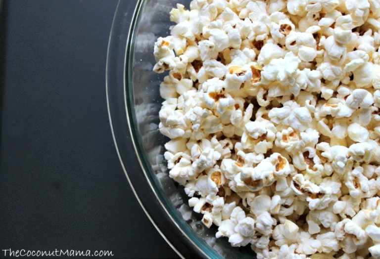 Coconut Oil Popcorn Recipe - The Coconut Mama