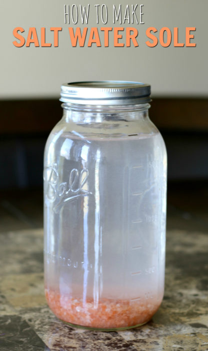 How To Make Sole Water | The Coconut Mama