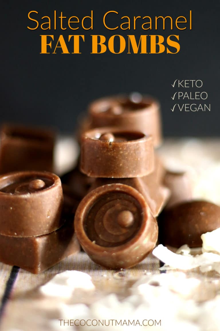 Salted Caramel Fat Bombs (KETO) - Coconut Mama