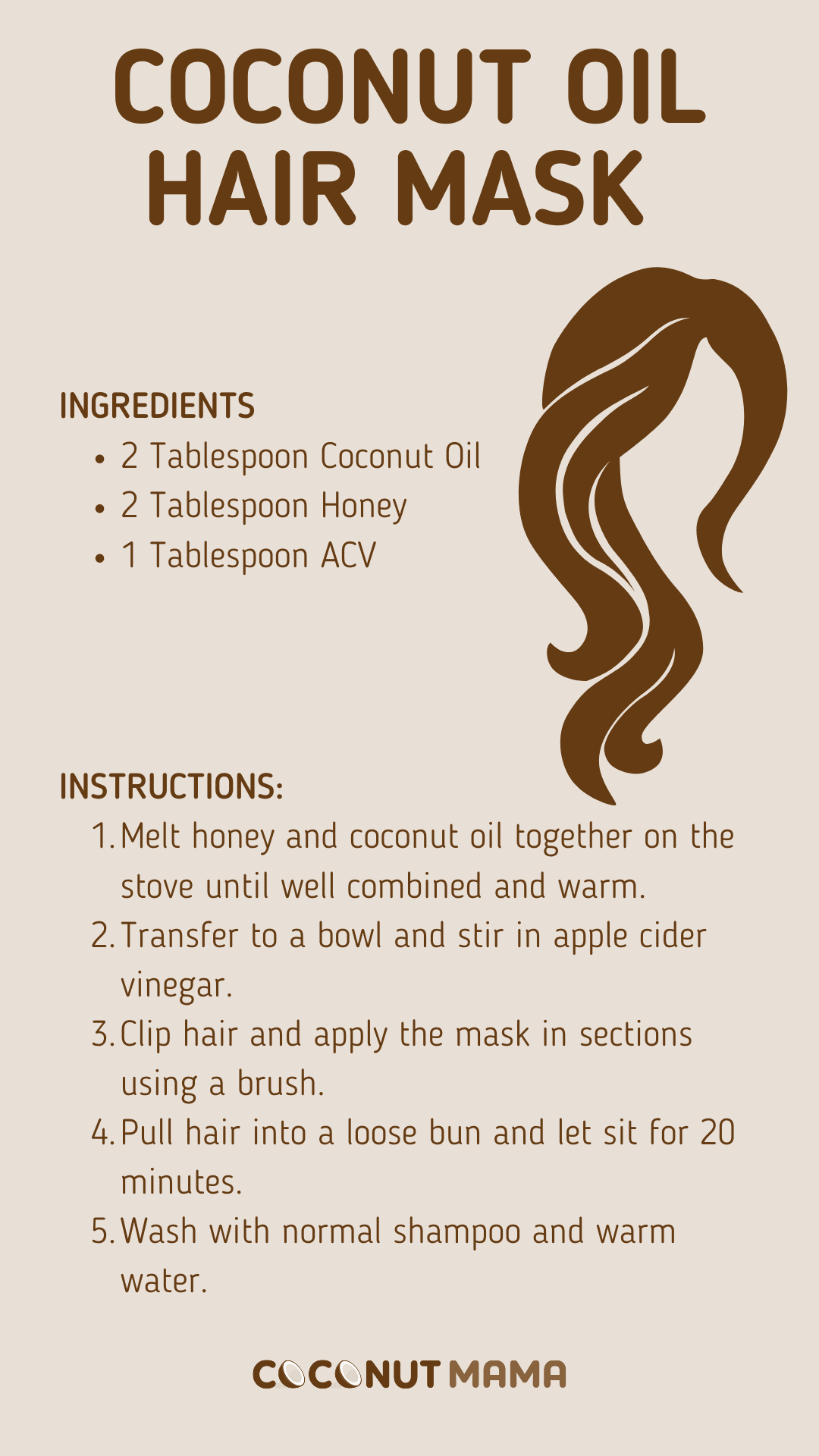 Coconut Oil For Hair + Easy DIY Coconut Oil Hair Mask