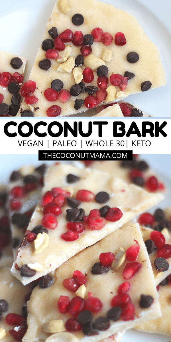 Coconut Bark Candy Recipe (Paleo, Vegan + Keto) | The Coconut Mama