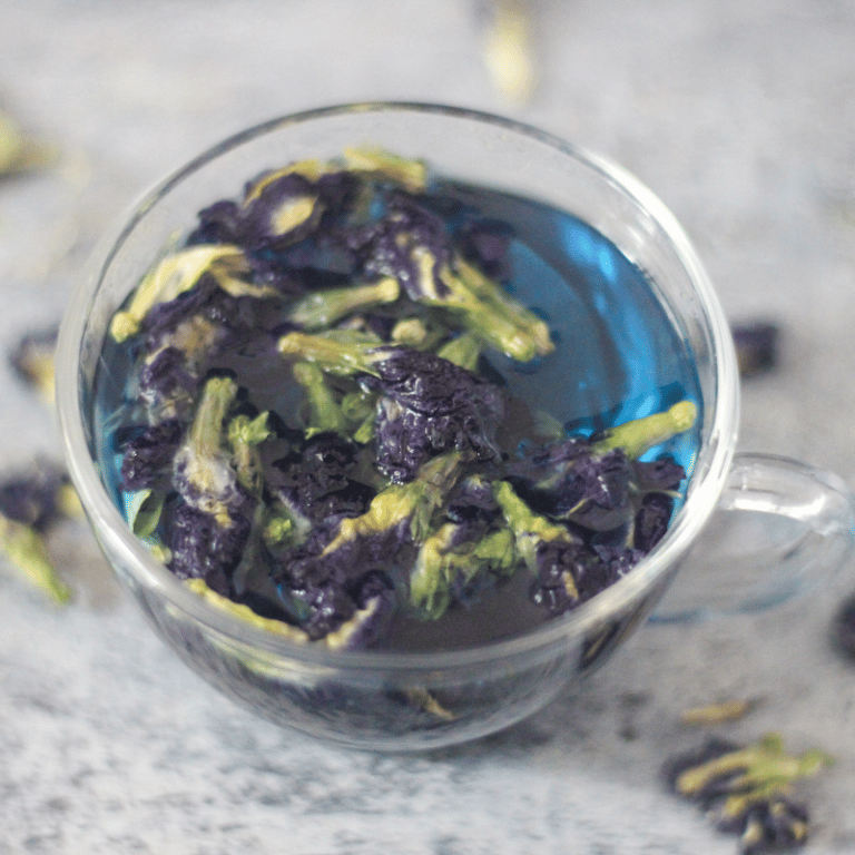 Butterfly Pea Flower Tea Recipe - The Coconut Mama