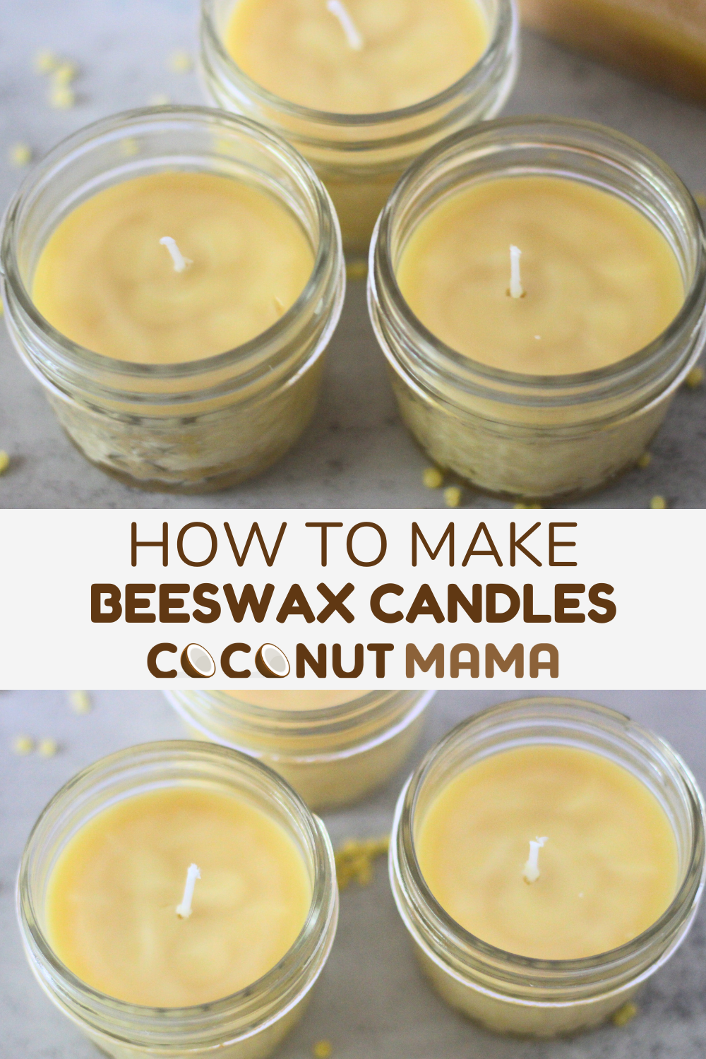 How To Make Beeswax Candles - The Coconut Mama