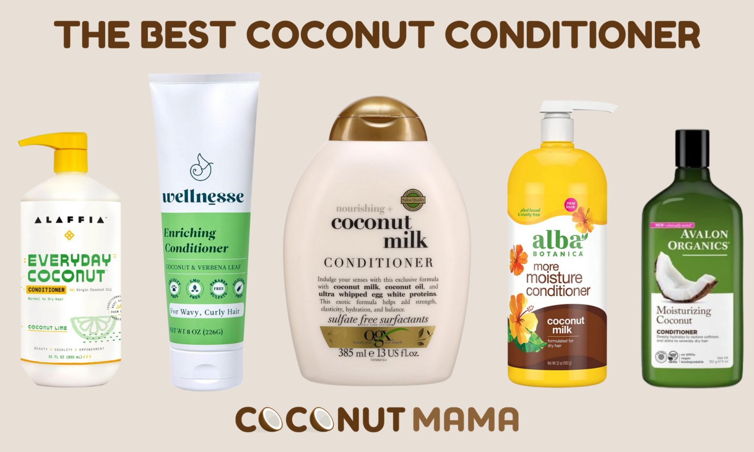 Revealed: The Best Coconut Conditioner To Buy - The Coconut Mama