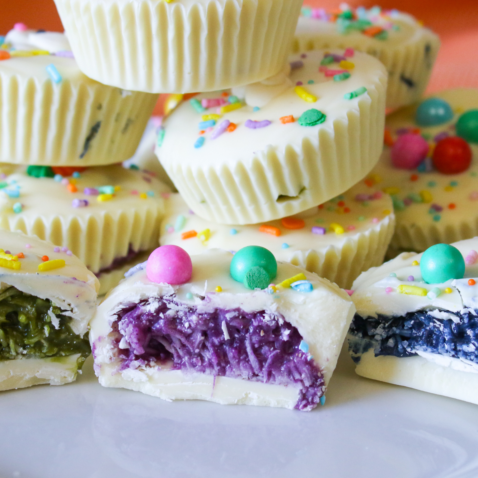 Easter Coconut Candy Cups - The Coconut Mama