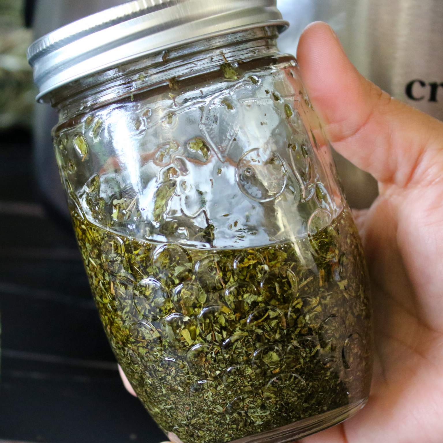 How To Make Peppermint Oil - The Coconut Mama