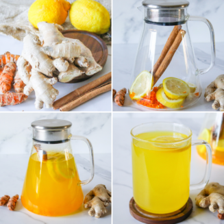 Homemade Ginger-Turmeric Tea Recipe - The Coconut Mama
