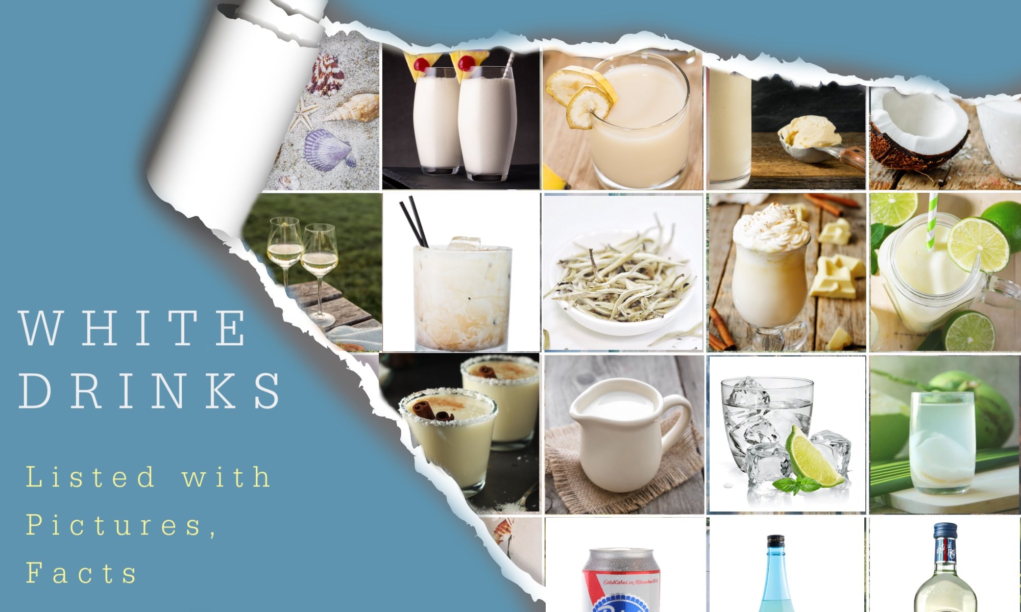 White Drinks - Listed with Pictures, Facts - The Coconut Mama