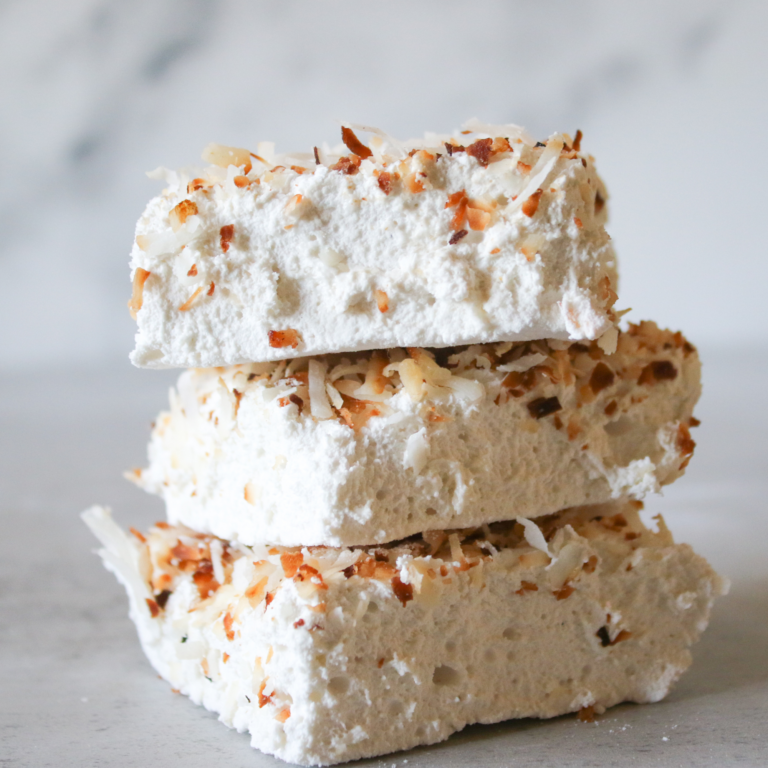 Toasted Coconut Marshmallows - The Coconut Mama