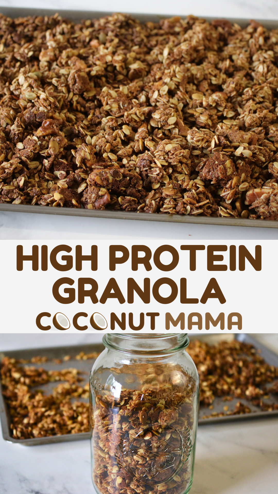 High Protein Granola Recipe - The Coconut Mama