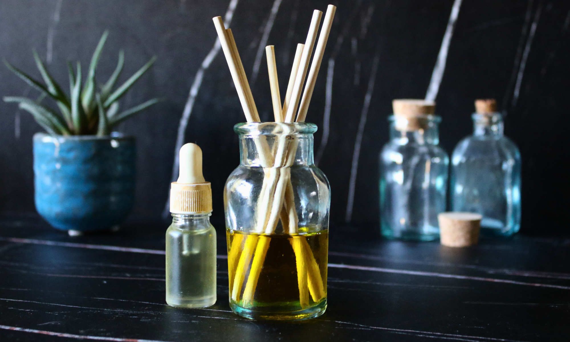 DIY Reed Diffuser for Essential Oils - The Coconut Mama