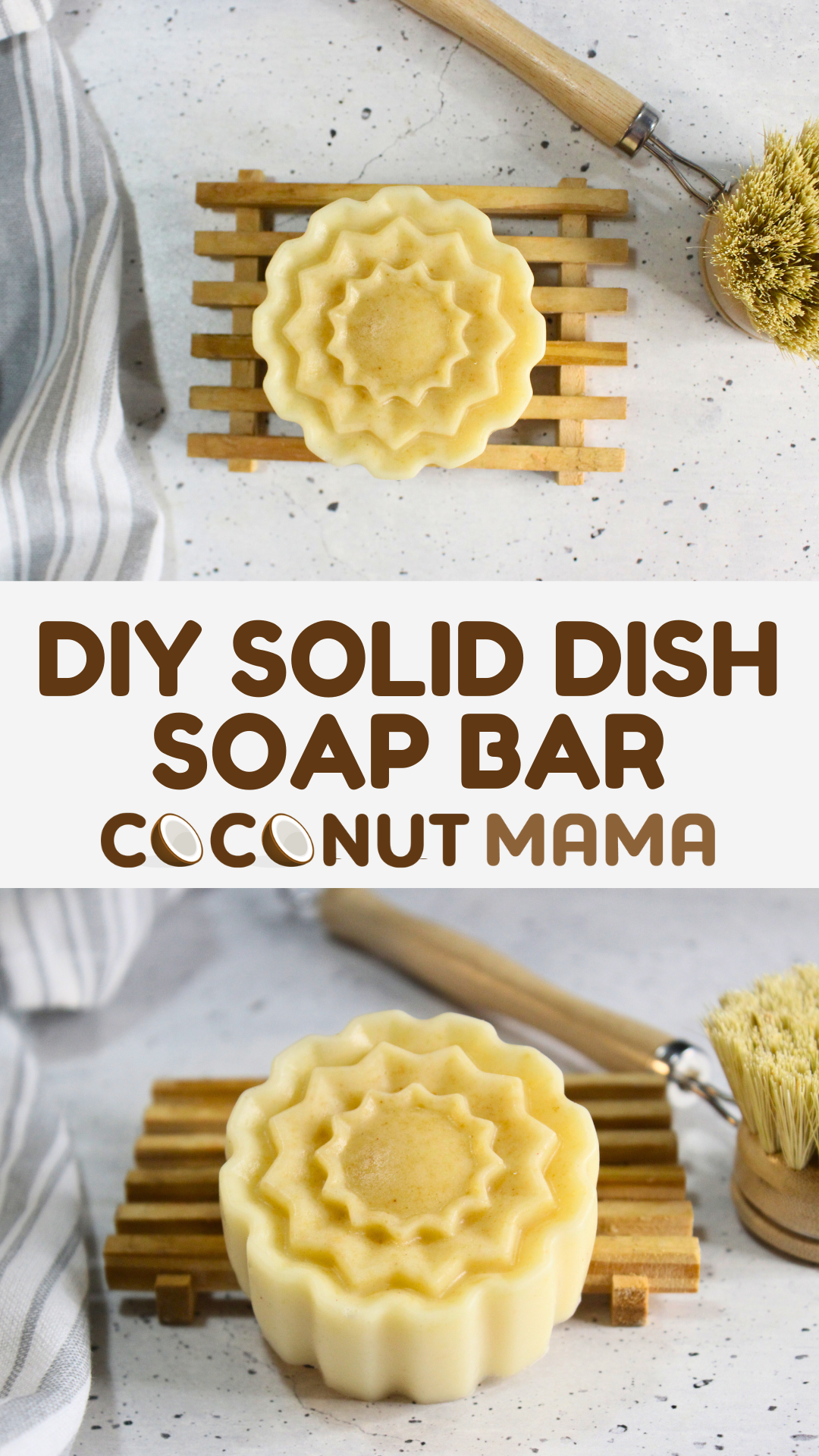 DIY Dish Soap Bar (Solid Dish Soap) - The Coconut Mama