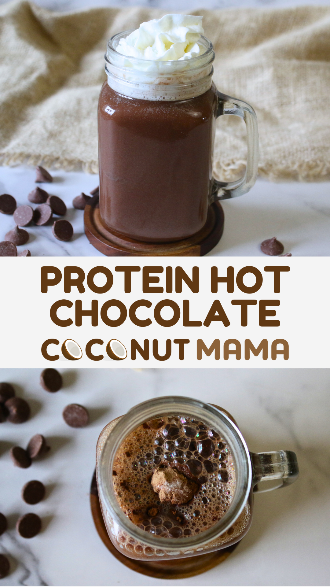 Protein Hot Chocolate Recipe - The Coconut Mama