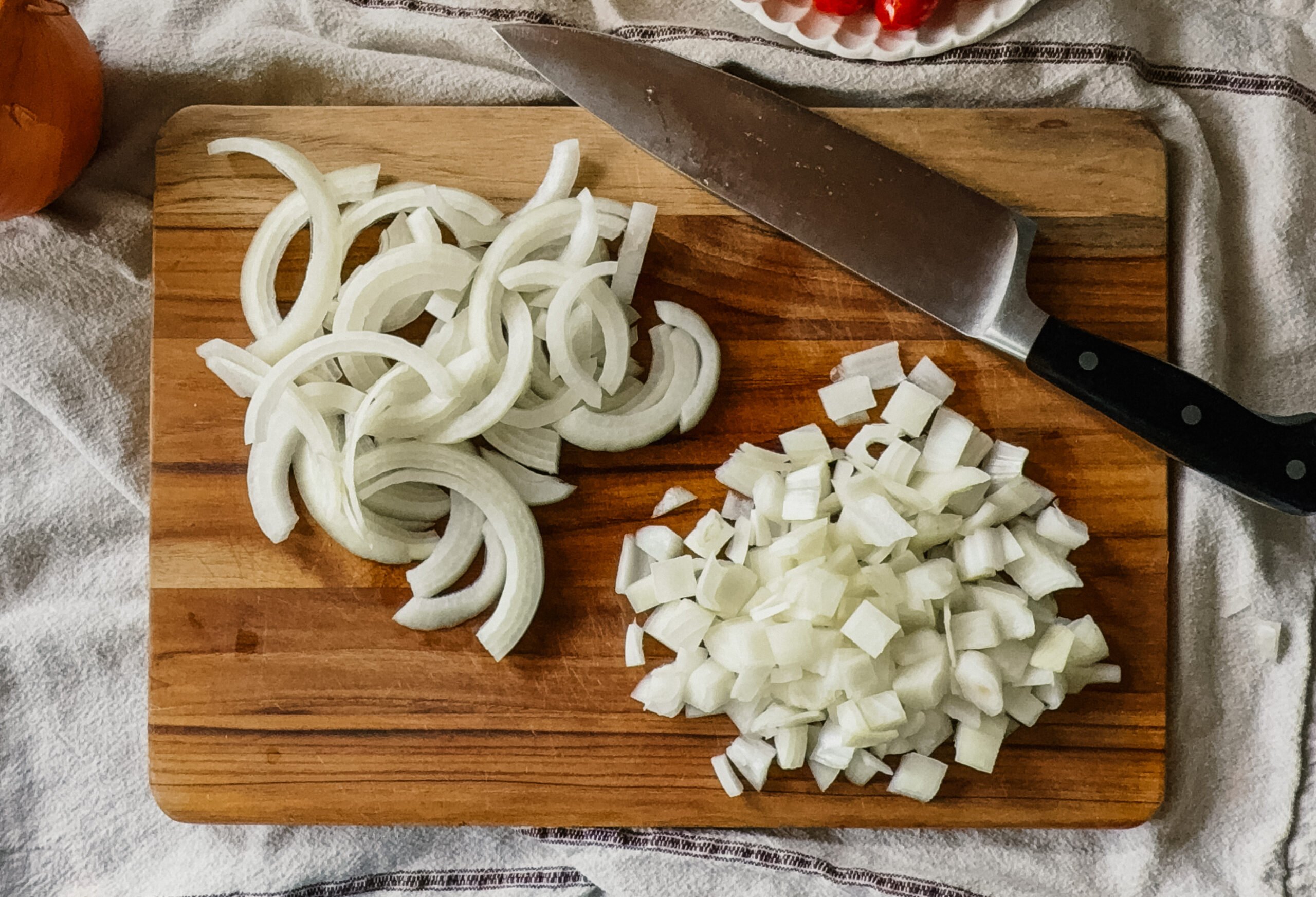 How to Chop an Onion Like a Real Chef (Two Ways!) - The Coconut Mama