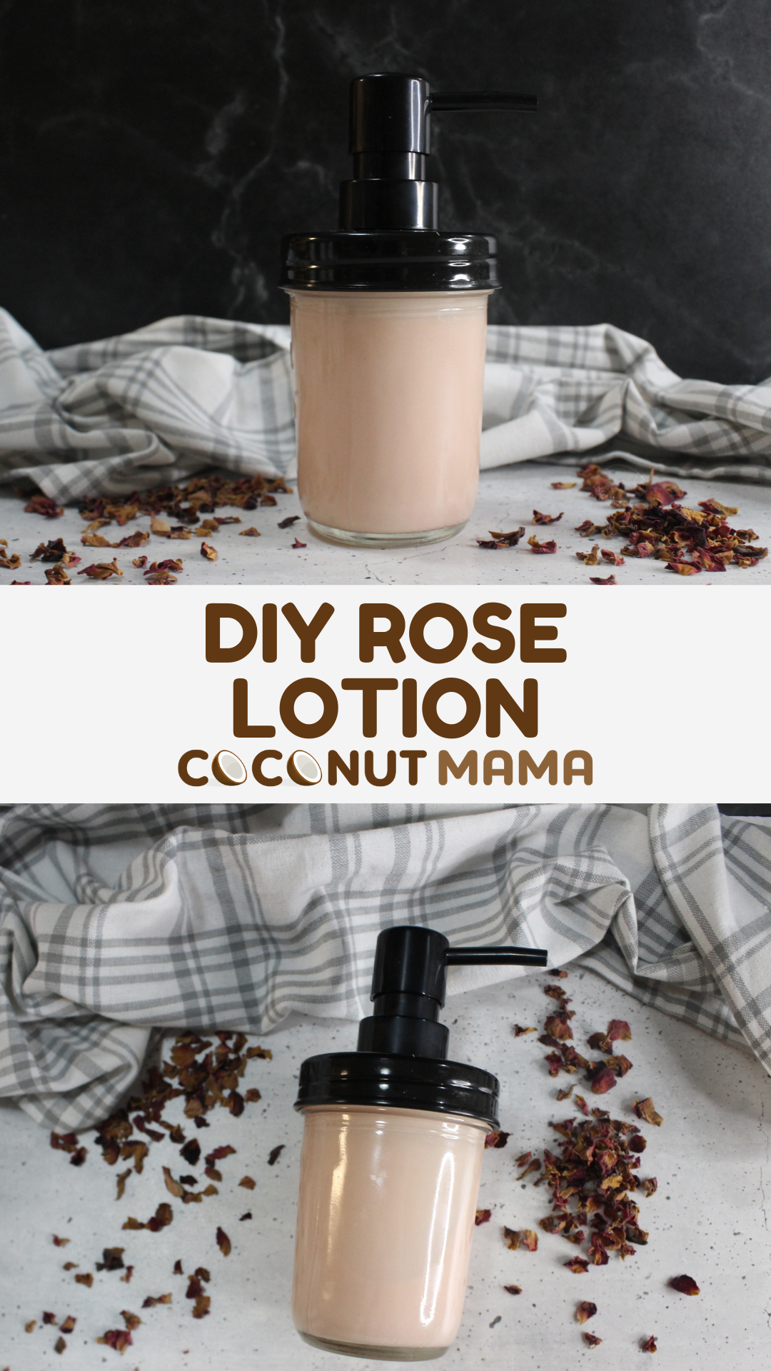 DIY Rose Lotion - The Coconut Mama