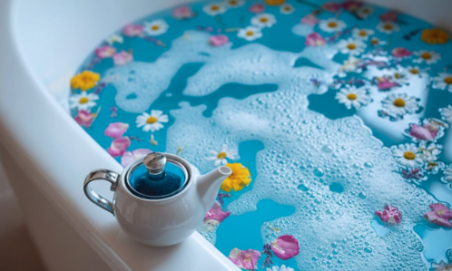 DIY Butterfly Pea Flower Milk Bath - The Coconut Mama
